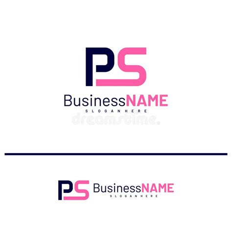 Initial Ps Logo Design Vector Illustration Creative Letter Ps Logo