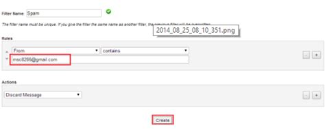 create cpanel user account level filtering to get rid of the spam mail