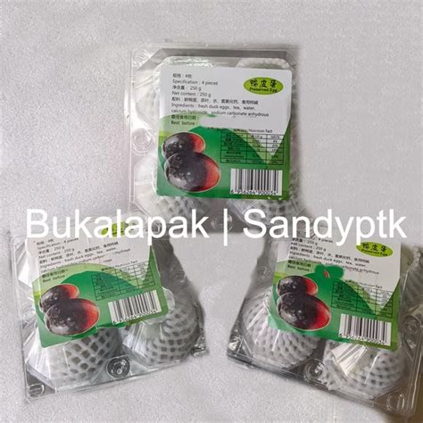 Jual Isi 4 Pcs Telur Bitan Bebek Pitan Hitam Atau Telur Seribu Tahun