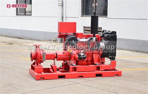 500gpm110psi Diesel End Suction Fire Pump Better Technology Co Ltd
