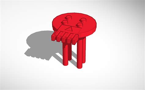 3d Design Skull Button Tinkercad