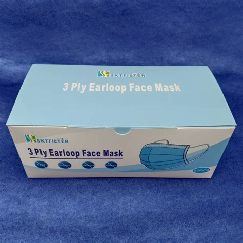 Disposable Face Mask 3ply Masks With Comfortable Earloop Face Mask