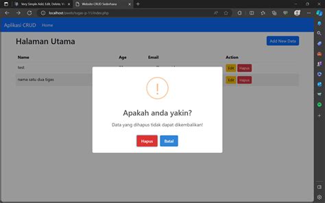 implementasi crud sederhana pertemuan 11