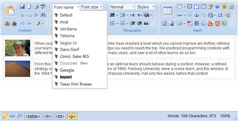 ASP HTML Editor Rich Text Editor For Classic ASP