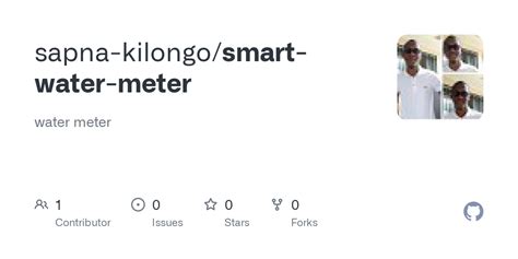 Github Sapna Kilongo Smart Water Meter Water Meter