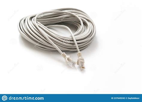 Patch Cable Patch Cord Connecting Cord An Integral Part Of The Cable System Stock Photo