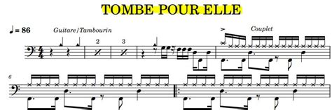 Tombe Pour Elle Pascal Obispo Hellodrumscores