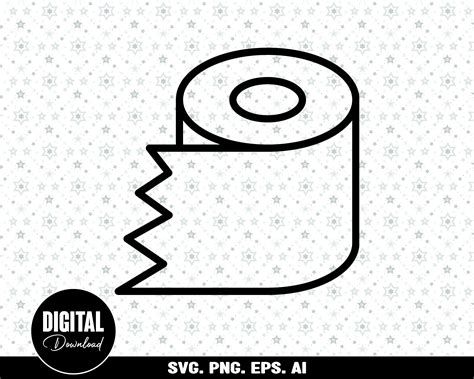 Toilet Paper Svg Toilet Paper Design Svg Png Toilet Svg Etsy