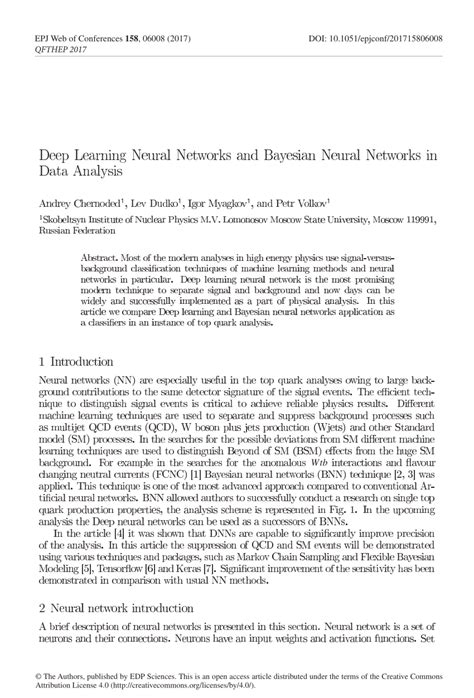 Pdf Deep Learning Neural Networks And Bayesian Neural Networks In