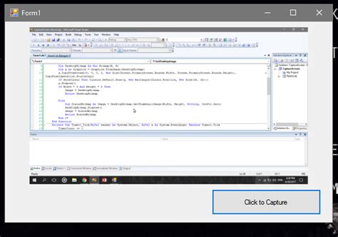 How To Capture Full Screen Using Vbnet