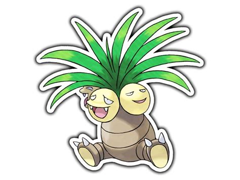 Exeggutor Cute Anime Sticker Waterproof Vinyl Decal For Laptop Water