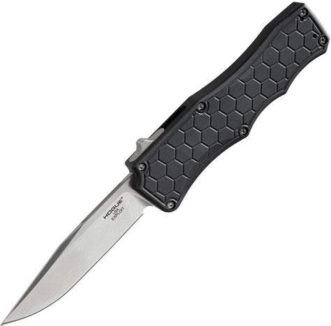 hogue automatic exploit knife otf black aluminum cpm s30v stainless bl