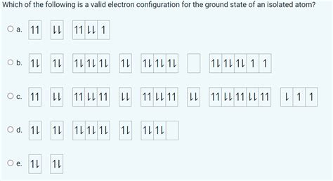 Which Of The Following Is A Valid Electron StudyX
