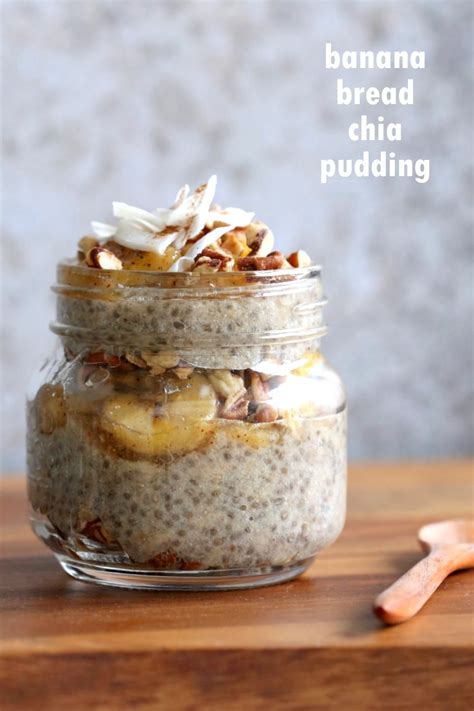 Banana Chia Pudding With Caramelized Banana And Coconut Vegan Richa