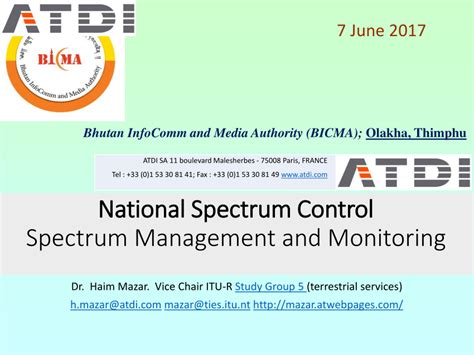 pdf national spectrum control spectrum management and monitoring