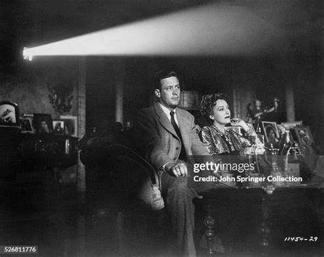 William Holden As Joe Gillis And Gloria Swanson As Norma Desmond