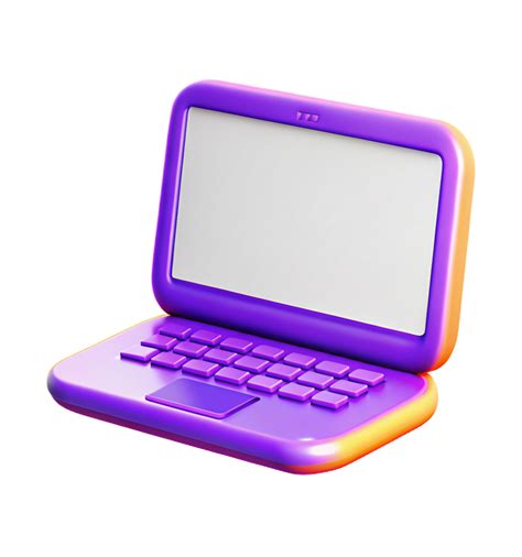 Laptop Device 3d Asset 46902630 Png
