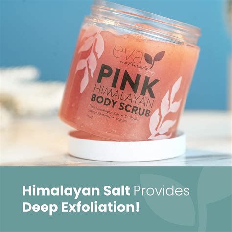 Pink Himalayan Body Scrub By Eva Naturals Exfoliating Body And Foot