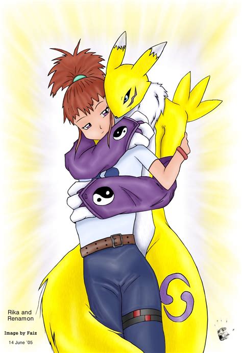 Rika And Renamon Metal Renamon By Digi Destined On Deviantart