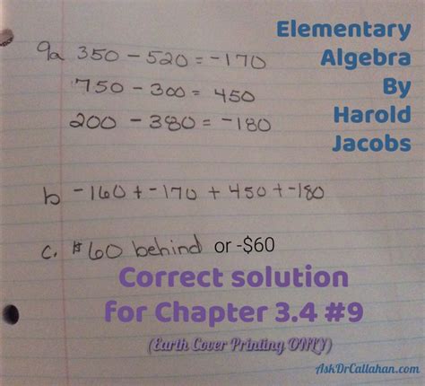 Algebra Chapter Archives AskDrCallahan