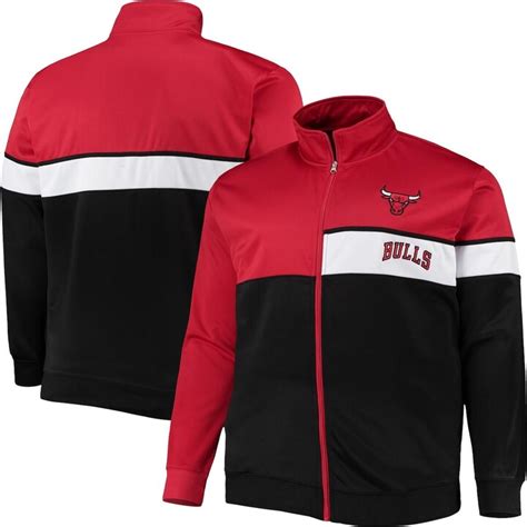 Profile Mens Red Black Chicago Bulls Big And Tall Pieced Body Full