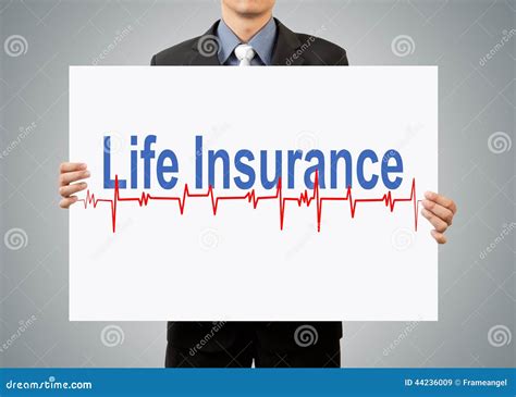 Businessman Holding Life Insurance Concept Stock Photo Image 44236009