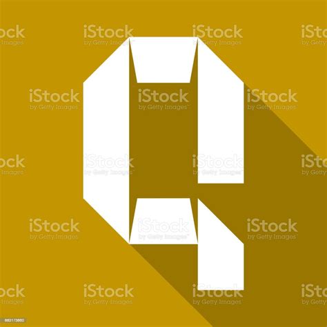 從紙上的字母表向量圖形及更多剪裁圖圖片 剪裁圖 圖示 字母q Istock
