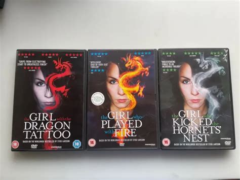 Girl With The Dragon Tattoo Trilogy Dvd Eur 929 Picclick It
