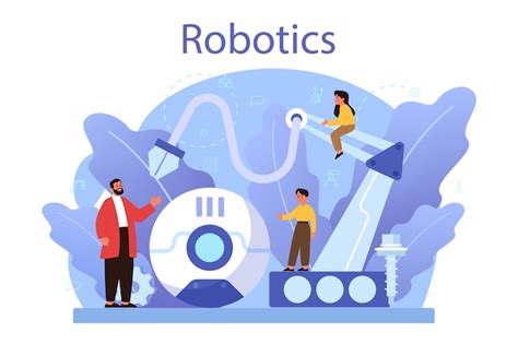 Premium Vector Robotics School Subject Concept