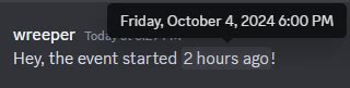 Wreeper S Discord Timestamp Generator