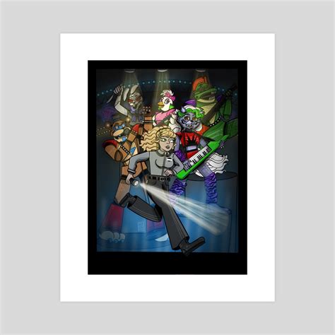 Five Nights At Freddy Security Breach An Art Print By Ellie Wishes