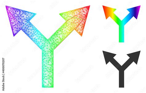 Spectral Vibrant Network Bifurcation Arrow Up And Solid Spectral