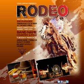 Rodeo Show Video Template Postermywall