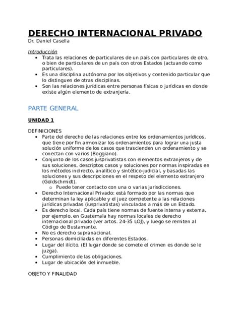 Doc Derecho Internacional Privado