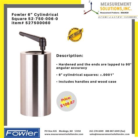 Cylindrical Square For Precise Measurements