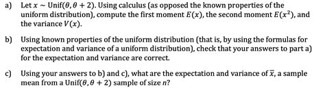 Solved a Let xUnif θ θ Using calculus as opposed the Chegg com