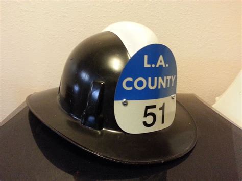 La County Station 51 Captain Helmet Fire Captain Helmet Texaco Fire