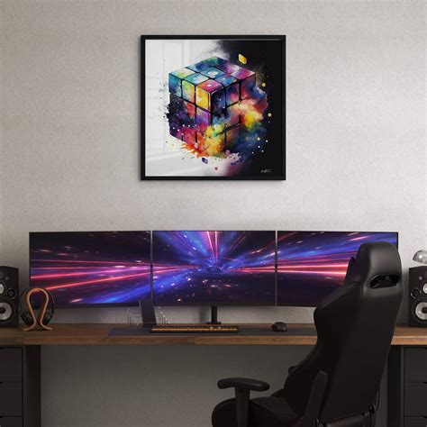 Poster Heine Magical Rubiks Cube Wall Artfr
