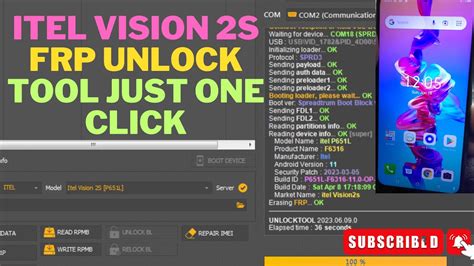 Itel Vision 2s P651l Android 11 Frp Bypass Not Working With Unlock Tool