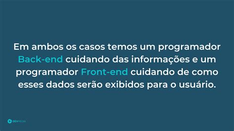 O Que Faz Um Programador Full Stack DevMedia