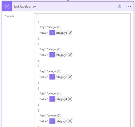 planner label parsing with power automate