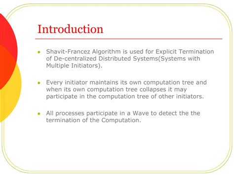 Ppt Message Complexity Analysis Of Shavit Francez Termination