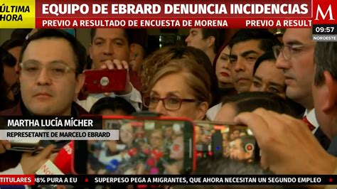 Equipo De Ebrard Denuncia Incidencias En Encuesta De Morena Grupo Milenio