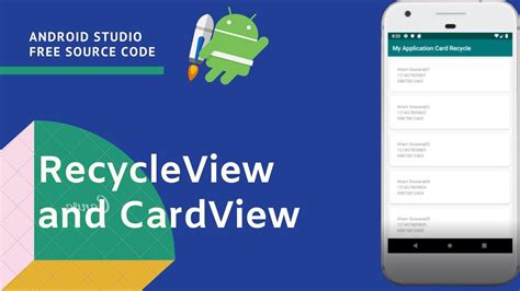 Free Source Code Recyclerview And Cardview Android Studio Youtube