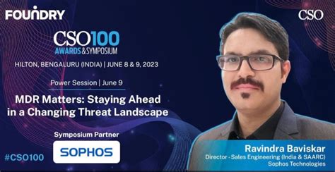 Chaitra Mouli On Linkedin Mdr Cso100symposium Mdr