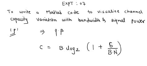 Solved To Expt Write Matlab Code To Visualize Channel Chegg