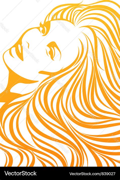 Portrait Of Smiling Sexy Woman Royalty Free Vector Image