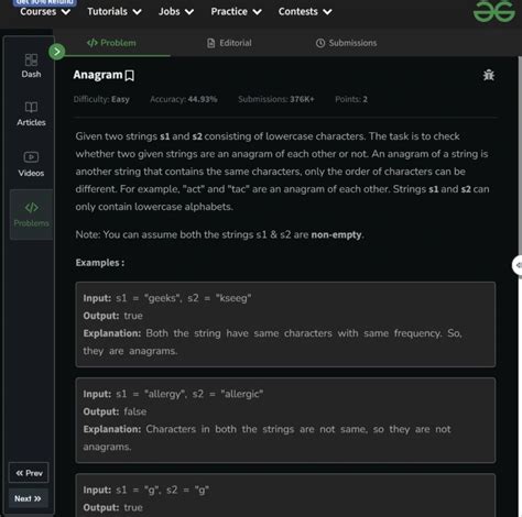 Dsa Stringmanipulation Problemsolving Codingjourney Anagrams