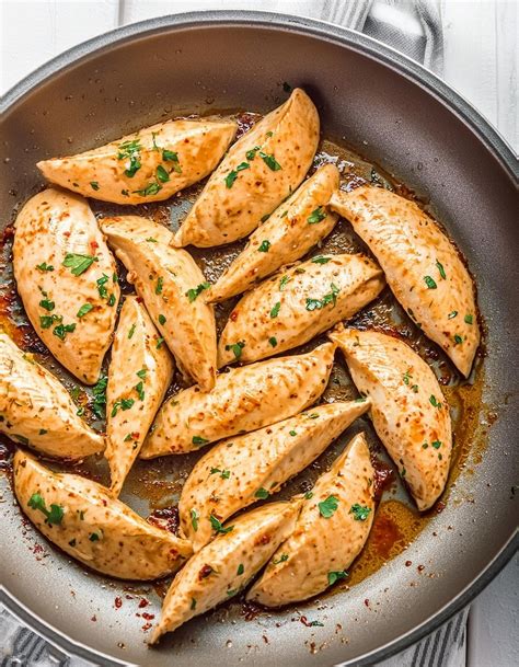 Tender Spicy Garlic Butter Chicken Tenders Recipe Julie Ann Art
