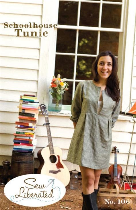 Schoolhouse Tunic Pdf Sewing Pattern Etsy Tunic Sewing Patterns